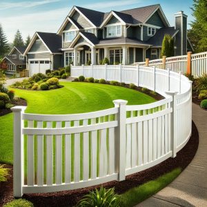 Can vinyl fence be customized around curves? | Fence FAQ | USFenceGuide ...